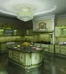 I-Baroque Green Kitchen