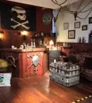 Піратський декор бару в морському стилі