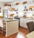Muebles beige en la cocina al estilo de Eco.