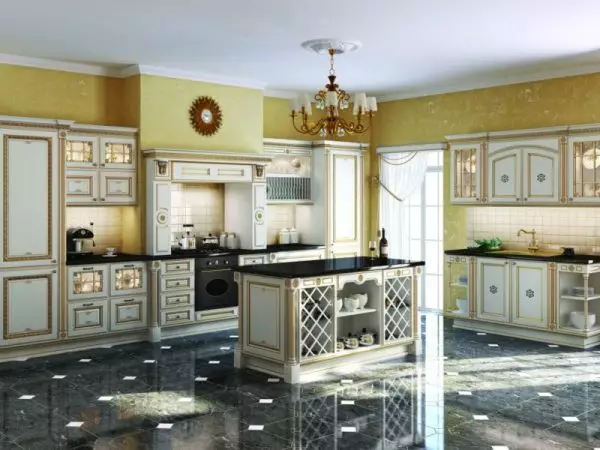 Arredamento cucina con dettagli in stile vittoriano