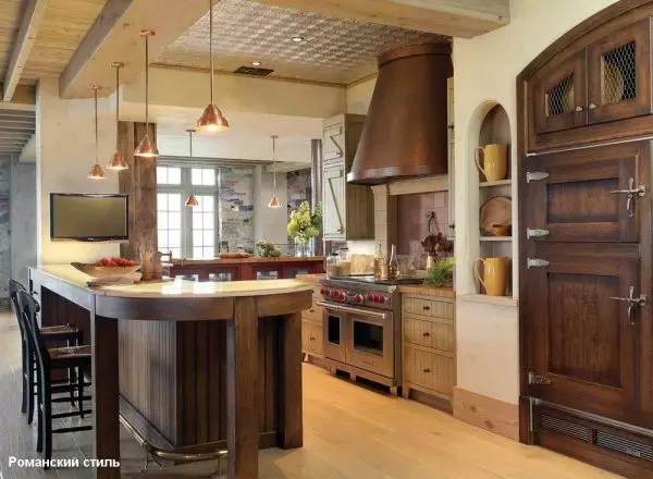 Nội thất cho nhà bếp theo phong cách Romanesque