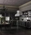 Art Deco Kuzhina në opsionin e errët