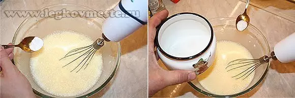 Hoe een takje te bereiden - voeg frisdrank en zout toe.