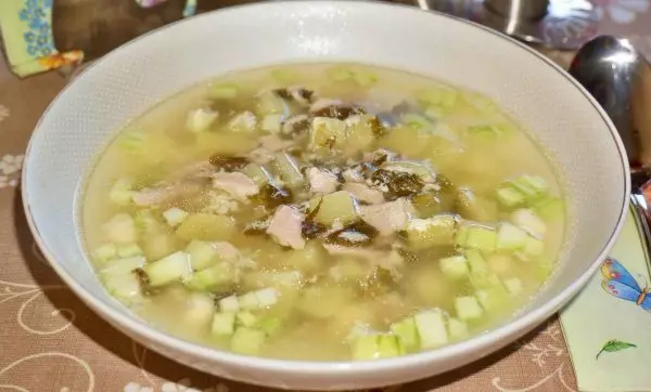 Soup nehuremu, mazai uye zucchild