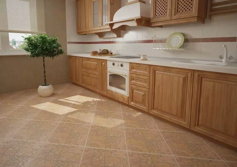 Porzellan-Steinzeug- oder keramische Bodenfliesen in der Küche - was ist besser, Vergleichsmerkmale, Empfehlungen von Spezialisten, Fotos