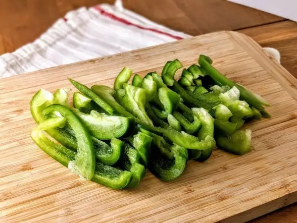 Green Bulgarian pepper