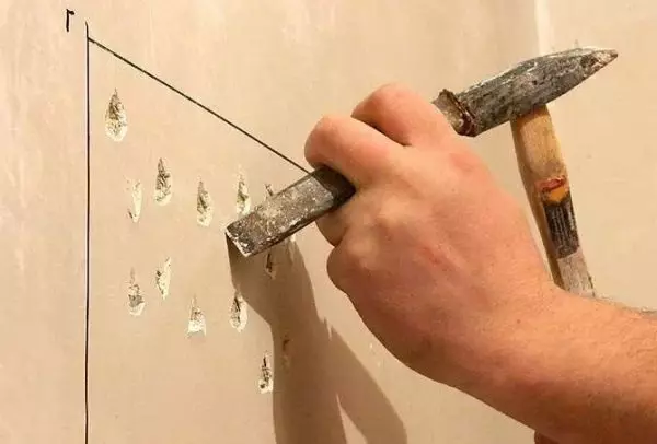 Příprava zdi k zděné dlaždice