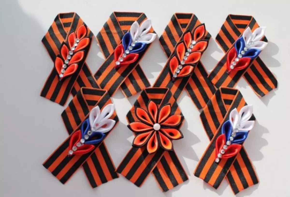 Georgiev ribbons with kanzashi