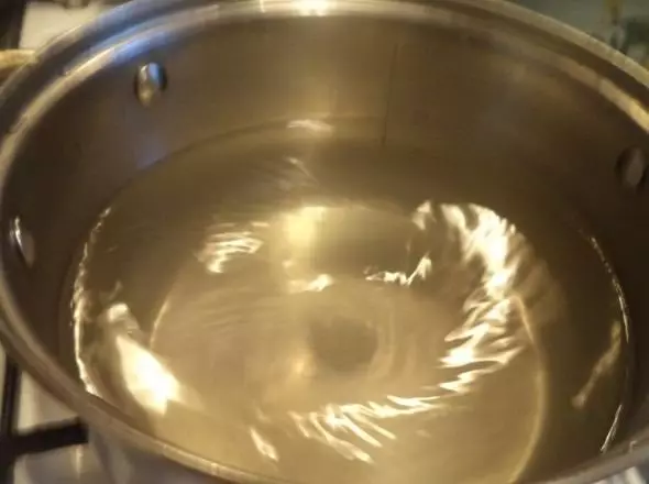 Brine in a saucepan