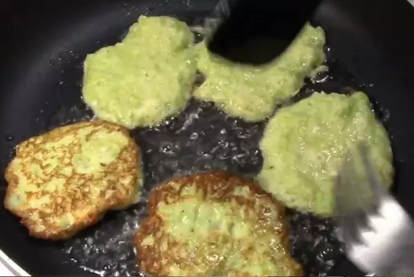 Fritters are fried on both sides