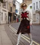 Street Style, Sweatshirt and Asymmetric Leather Skirt