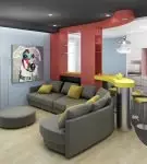 Světlé dekorace a zónový kuchyňský obývací pokoj