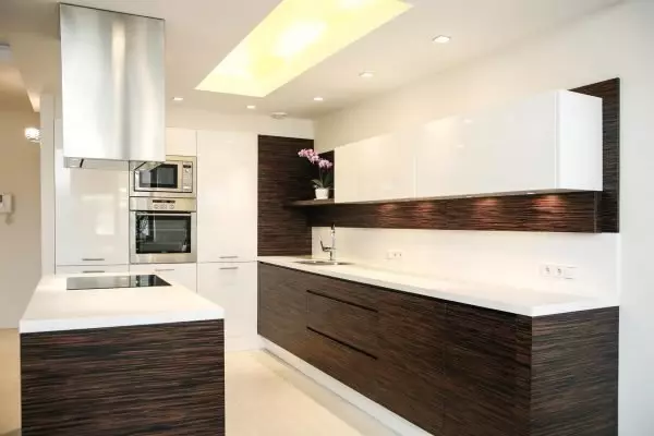 Corner design kitchen with island