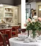 Tsarin kitchen a cikin salon Prones