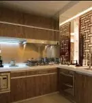 آشپزخانه چوبی در سبک ژاپنی