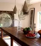 キッチンダイニングルームのオリエンタルスタイルの壮観なシャンデリア