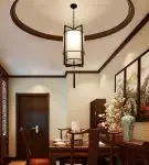 Tiukka kiinalainen tyyli kattokruunu ruokailutilaan
