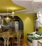 Bright kitchen design in modern oriental style