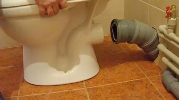 Installation of toilet with horizontal release
