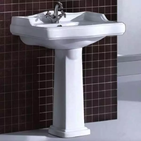 Sink with a pedestal