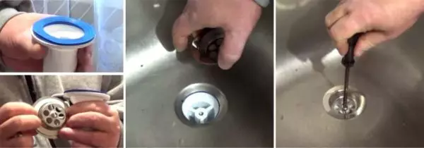 Fixation of siphon in the sink