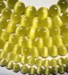 Cymoophane beads lemon.