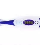 Universal electronic thermometer na may flexible tip.