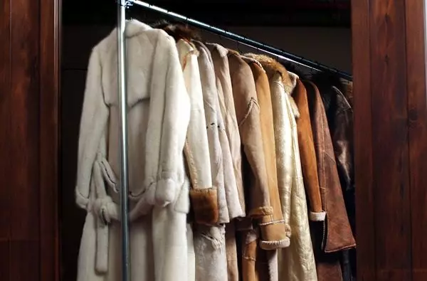 płaszcze na trempels w szafie
