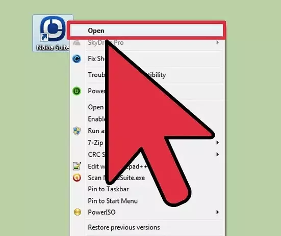 ចាប់ផ្តើមឈុត Nokia PC Suite