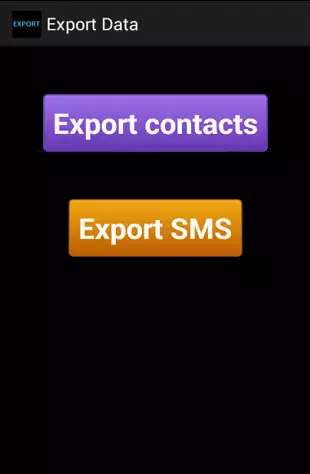 Kontaktlar "Eksport Kontaktlar va CSV ma'lumotlar" dasturi orqali eksport qiling