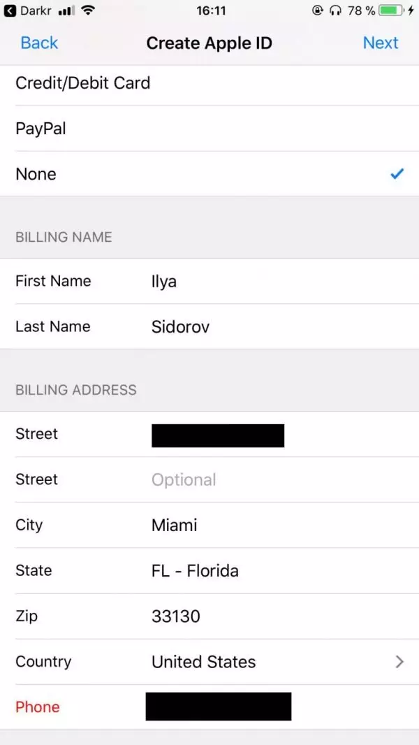 Kā izveidot vai reģistrēt amerikāņu Apple ID kontu (App Store)