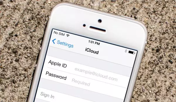 Aktivering av Apple-ID i iCloud