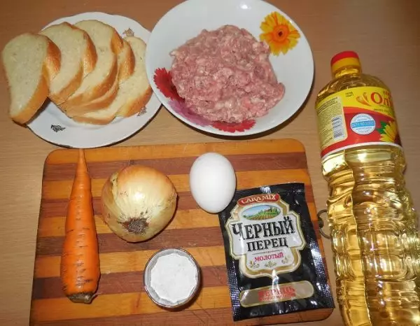 Olía, brauð, grænmeti, egg, kryddjurtir