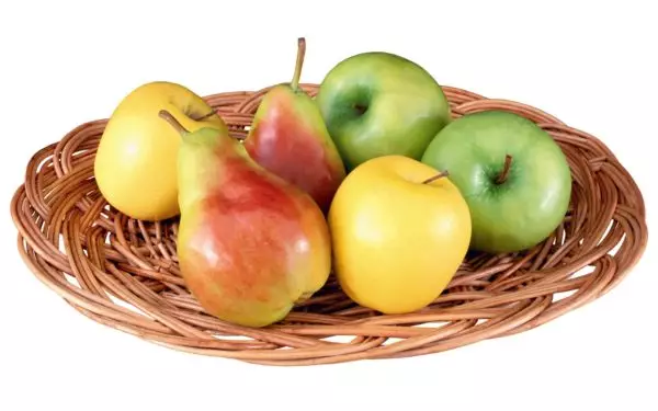 Pears sareng apel