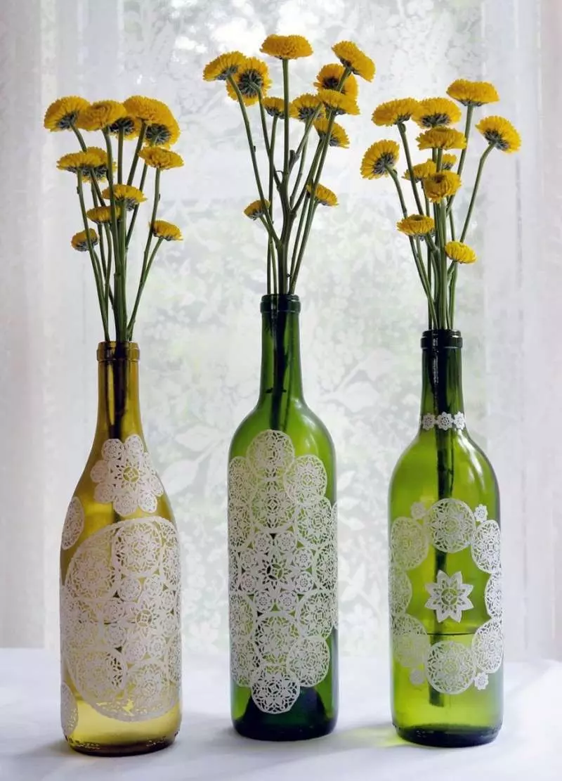 Vaser från flaskan