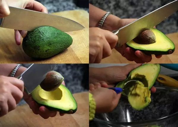 Avocado काट्दै