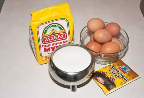 Шеќер, брашно и јајца