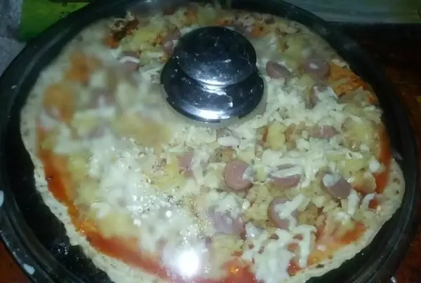 Pizza i en pande