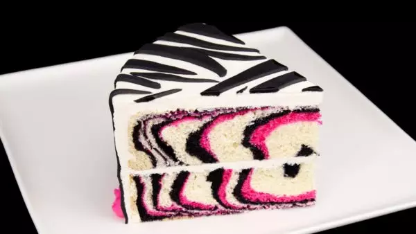 Kawałek ciasta zebry