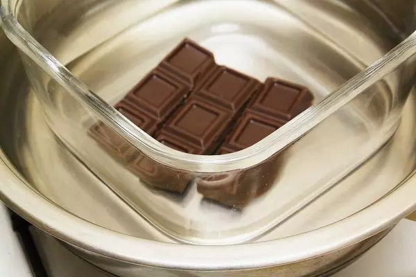 Chocolate pieces in a bowl