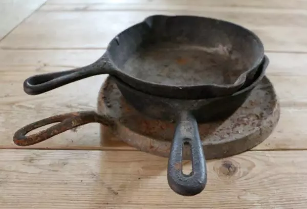 Old Cast Iron Frying Pan