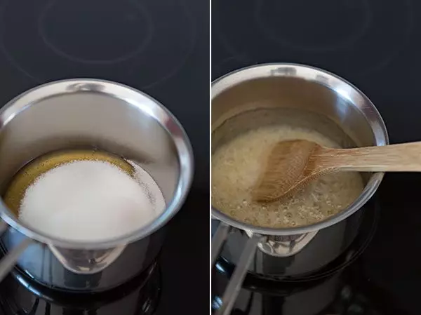 Caramel Pagluluto mula sa Honey at Sugar