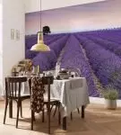 Seinämaalaus keittiössä, Laajentava tila: Ominaisuudet, edut ja haitat, mielenkiintoisia ratkaisuja 3149_40