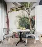 Wall mural with palm tree