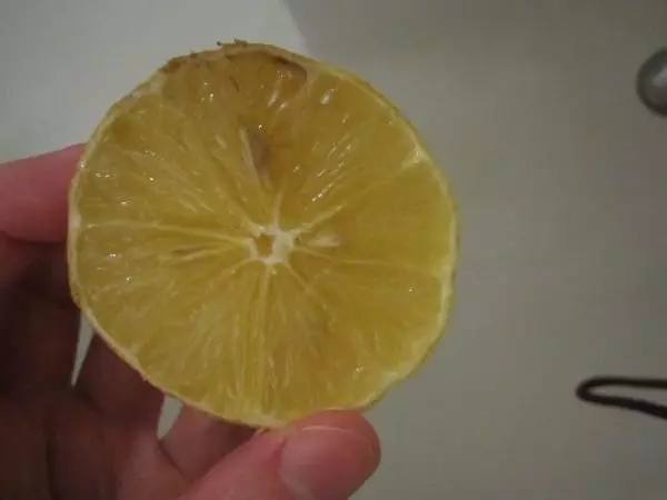 Lemon with paint