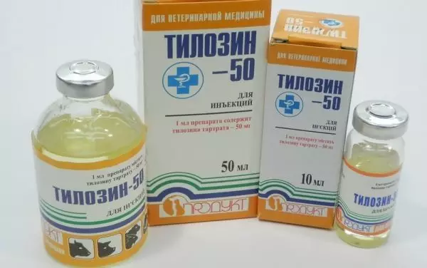 Μπουκάλια Tilozin με διαφορετικές δεξαμενές