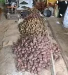 Stavljanje nasipa krumpira