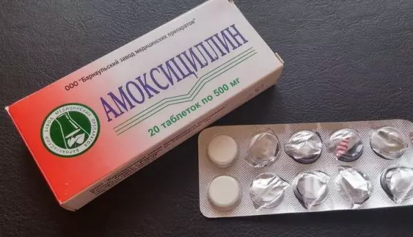 Tabletták amoxicillin