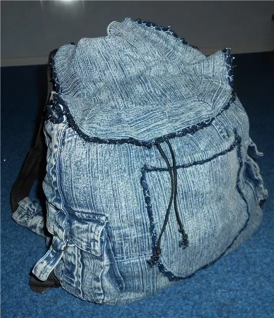 Köhnə jeansdan sırt çantası