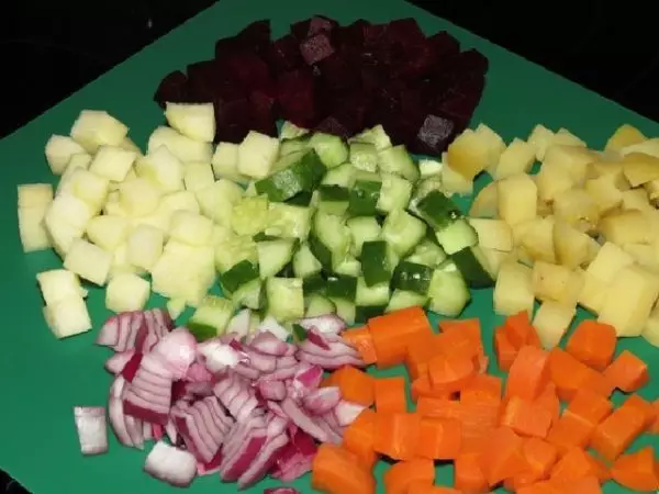 Sliced ​​भाज्या